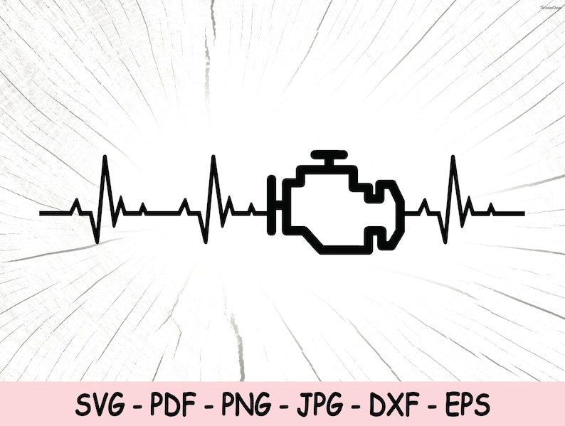 Check Engine Heartbeat SVG, Check Engine PNG, Check Engine Instant ...