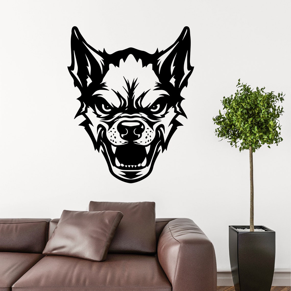 Angry Dog SVG, Angry Dog Face PNG, Bad Dog Instant Download, Angry Pup ...