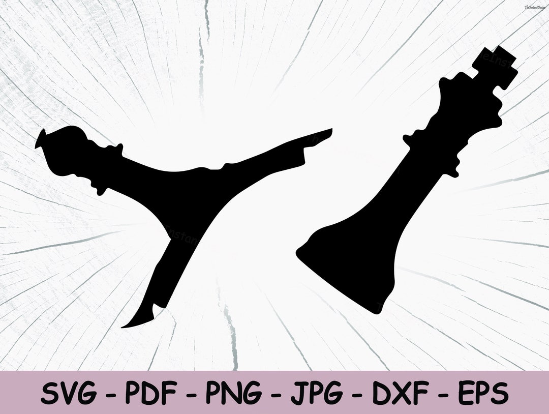 Funny Checkmate SVG File, Chess Karate PDF, Chess File DXF, Jpg, Pgn ...