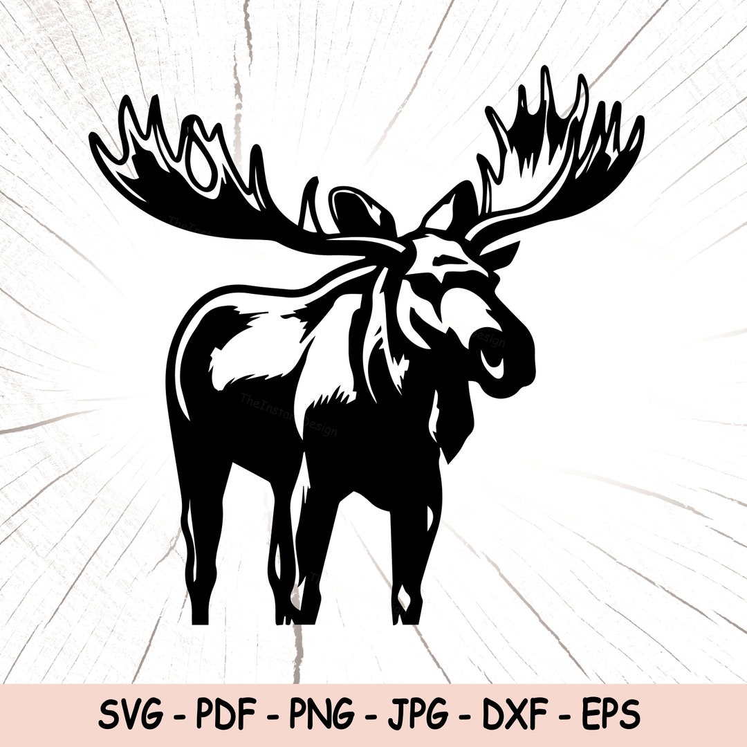 Moose SVG, Moose Decor PNG, Moose Head Svg, Moose Cricut Cut Files ...