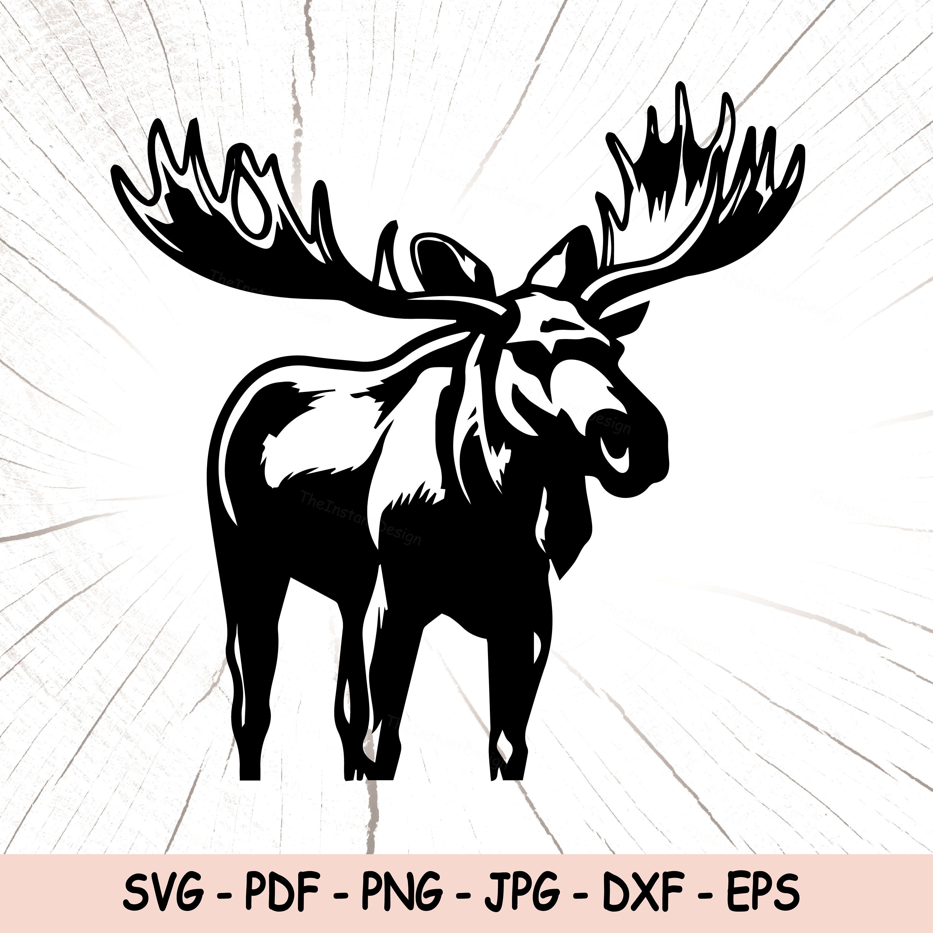 Moose SVG, Moose Decor PNG, Moose Head Svg, Moose Cricut Cut Files ...