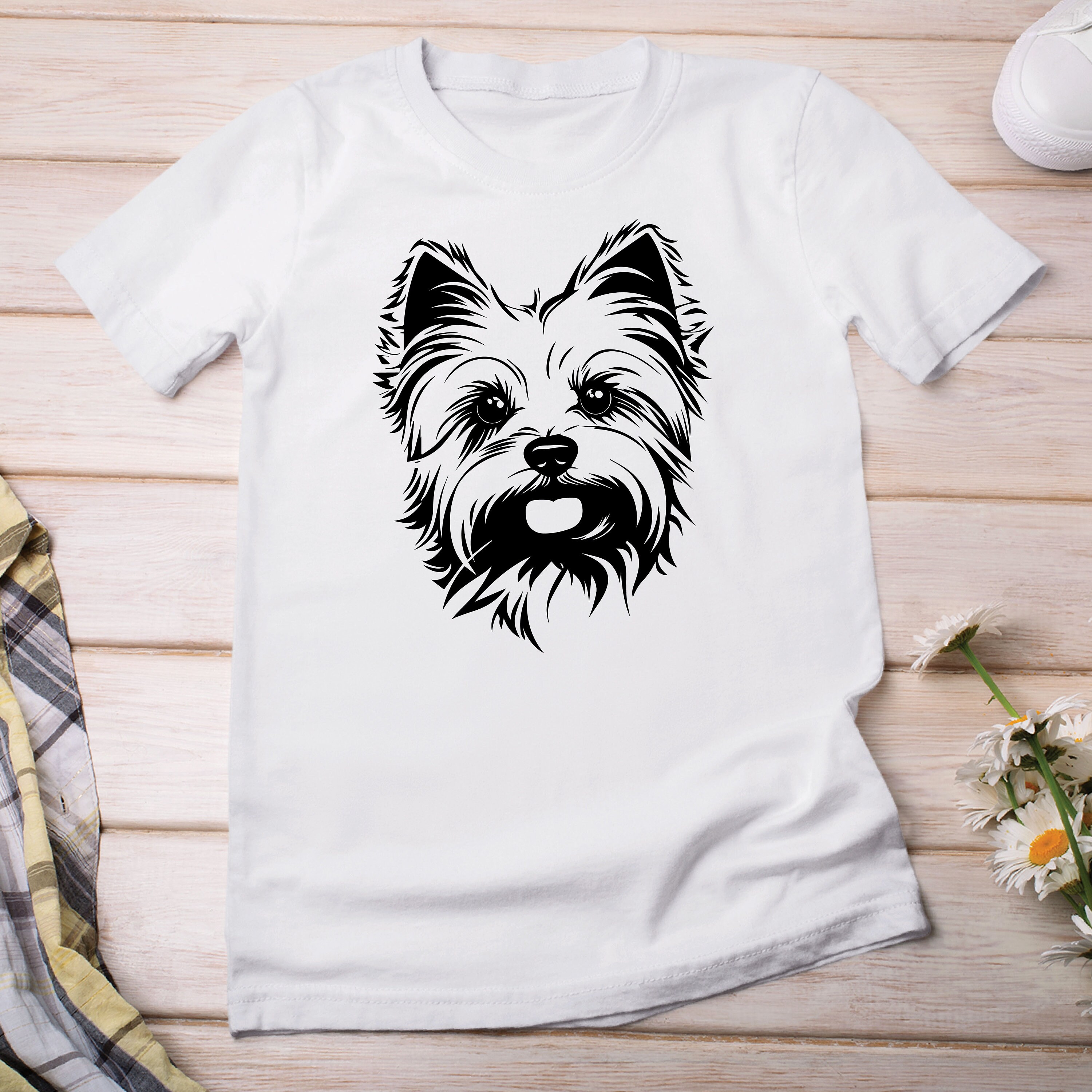 Yorkshire Terrier Wall Art, Yorkie Dog Svg, Yorkie Puppy Eps, Yorkie ...
