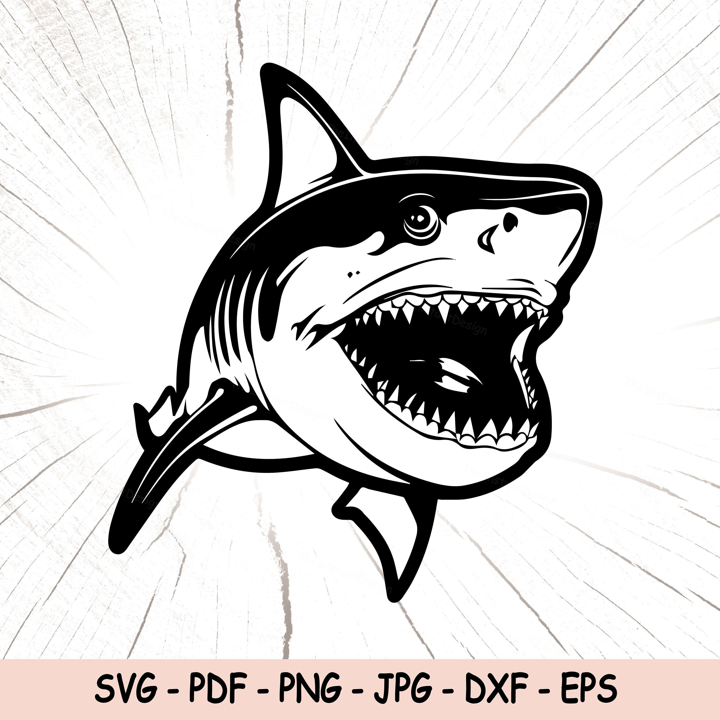Tiburón Png Tiburón Svg Descarga Digital de Tiburón Vector - Etsy España