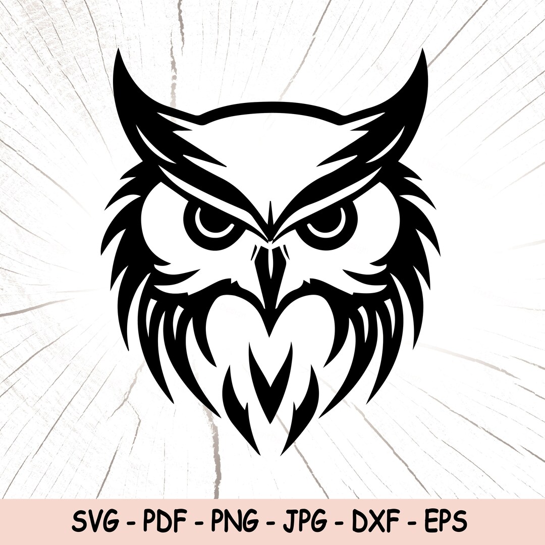 Owl Wall Art, Owl Png, Owl Svg, Owl Digital Download, Owl Vector, Owl ...