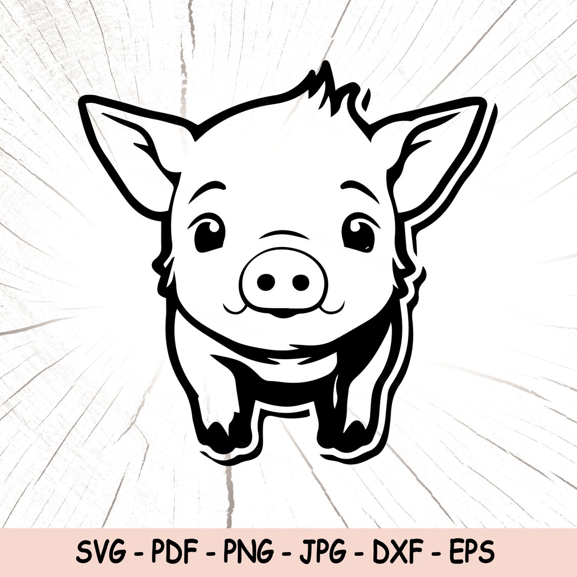 Cute Pig Png, Baby Pig Svg, Mini Pig Digital Download, Pig Sticker ,pig ...