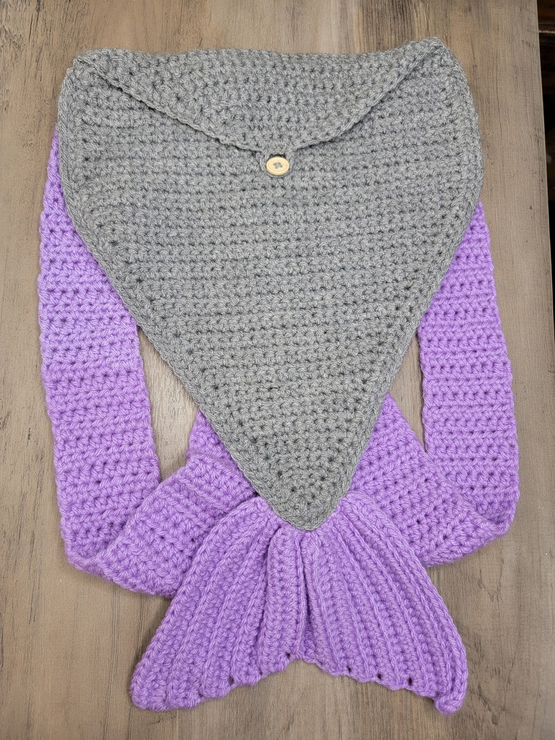 Crocheted Mermaid Tail Backpack - Dive Into Whimsical Fashion, Kids ...