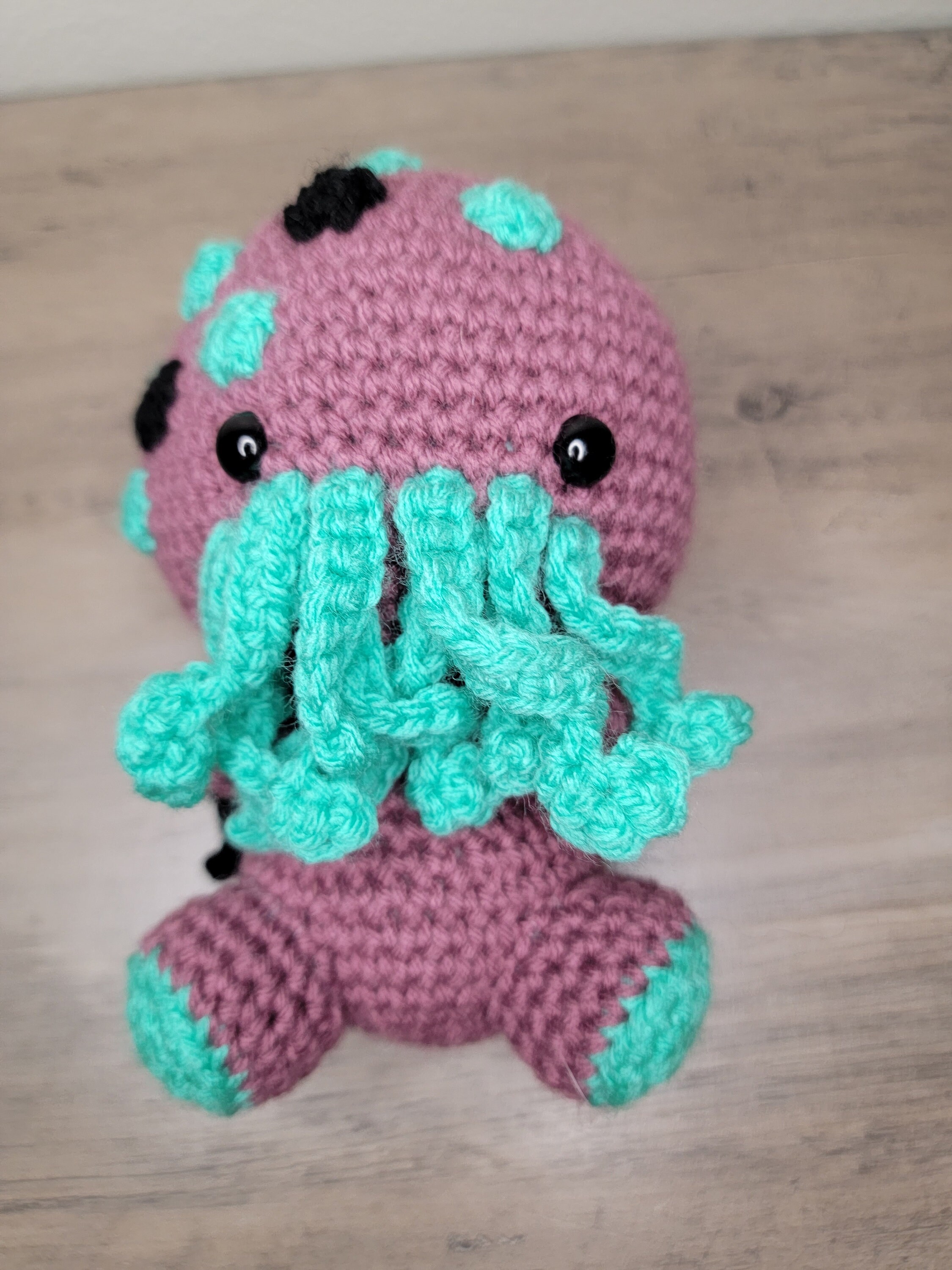 Color Customizable Crocheted Plush Cthulhu an Adorable Eldritch Friend ...