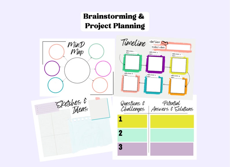 Brainstorm / Mind Map / Project Planning - Etsy