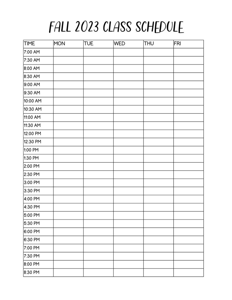 Student Planner / Semester Calendar / Study Tracker / College Planner ...