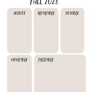 Student Planner / Semester Calendar / Study Tracker / College Planner ...