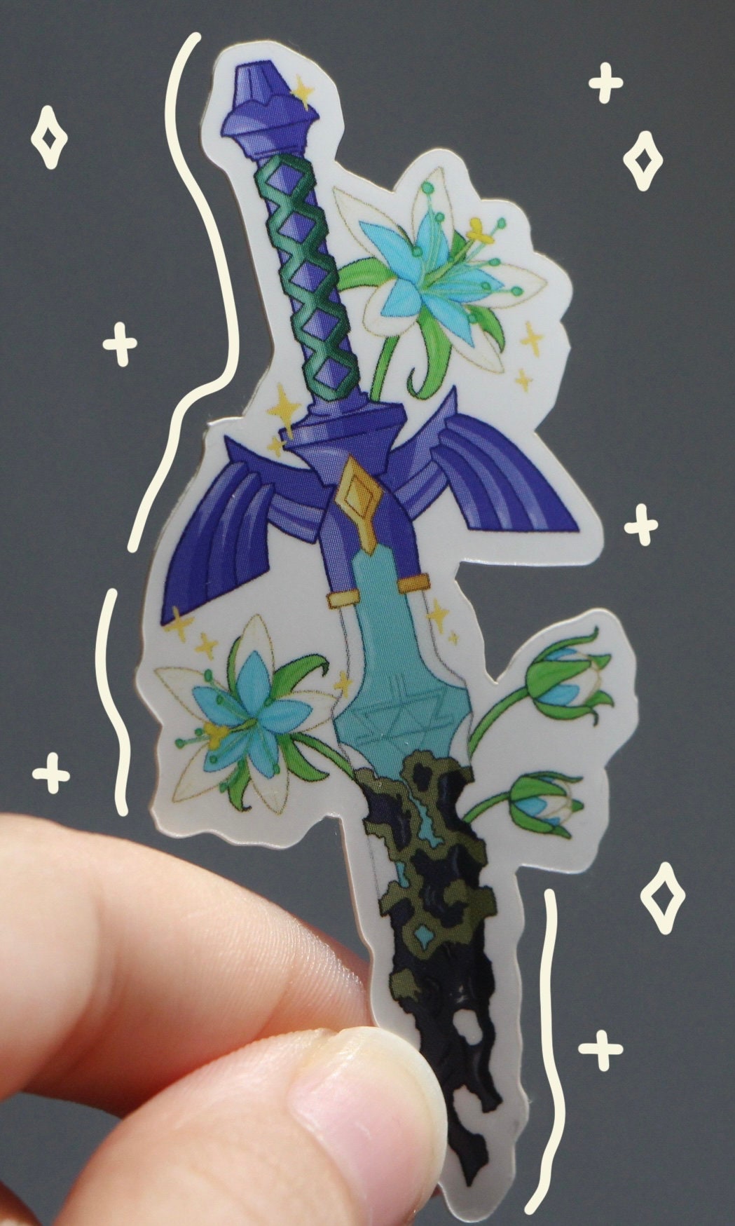 Zelda Totk Master Sword Sticker - Etsy