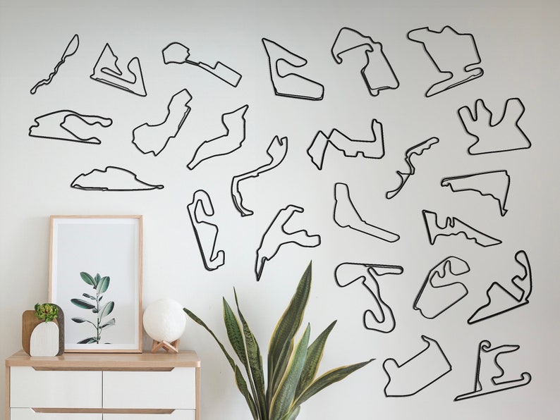 Paul Ricard Circuit Silhouette for Wall Decoration, Wall Art - Etsy ...