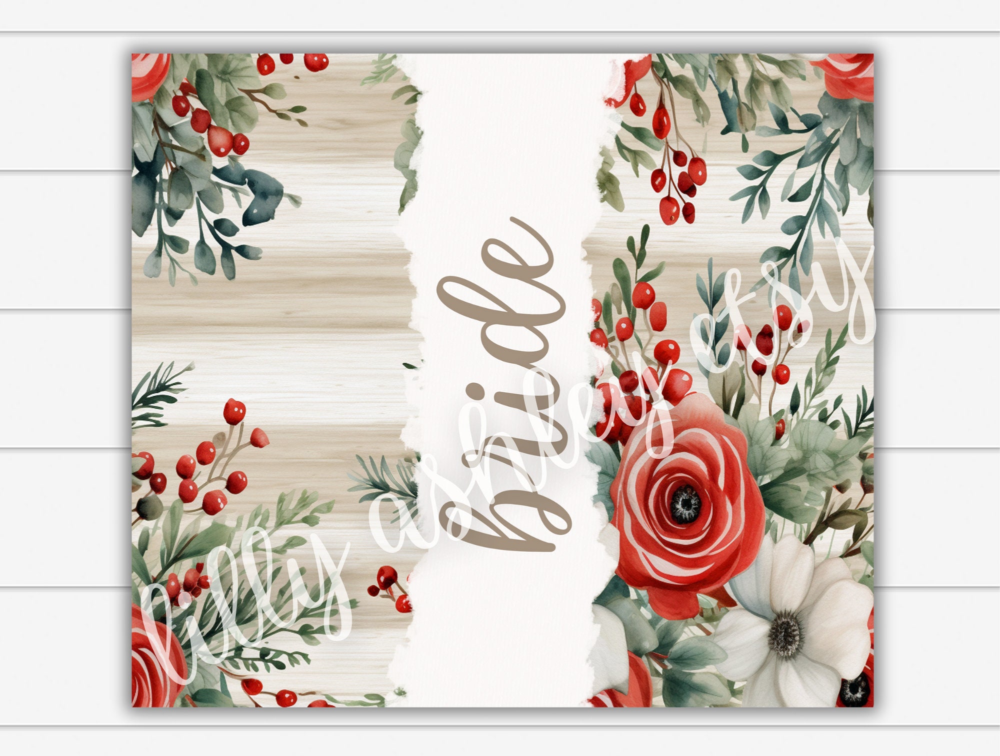 Sublimation Template for Tumblers Bride Rustic Wedding Floral - Etsy
