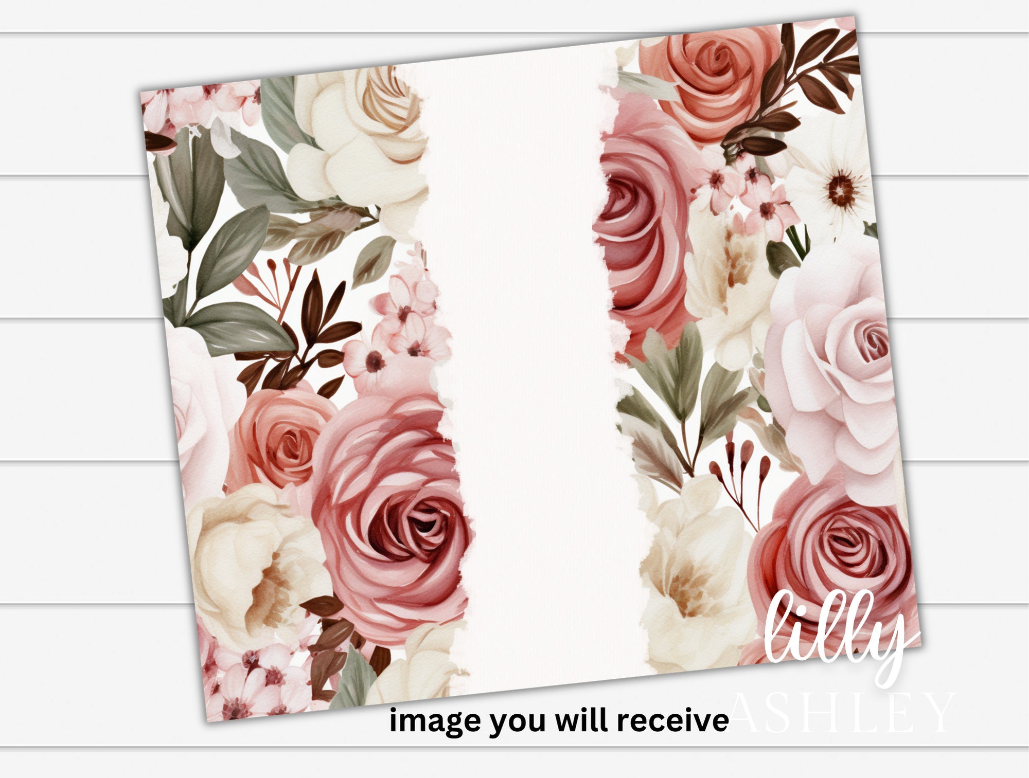 Sublimation Template Wedding Tumbler Bride Tumbler Wrap Floral Tumbler ...