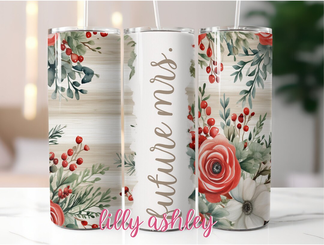 Wedding Sublimation Template Bride Tumbler Wedding Tumbler Wrap Floral ...