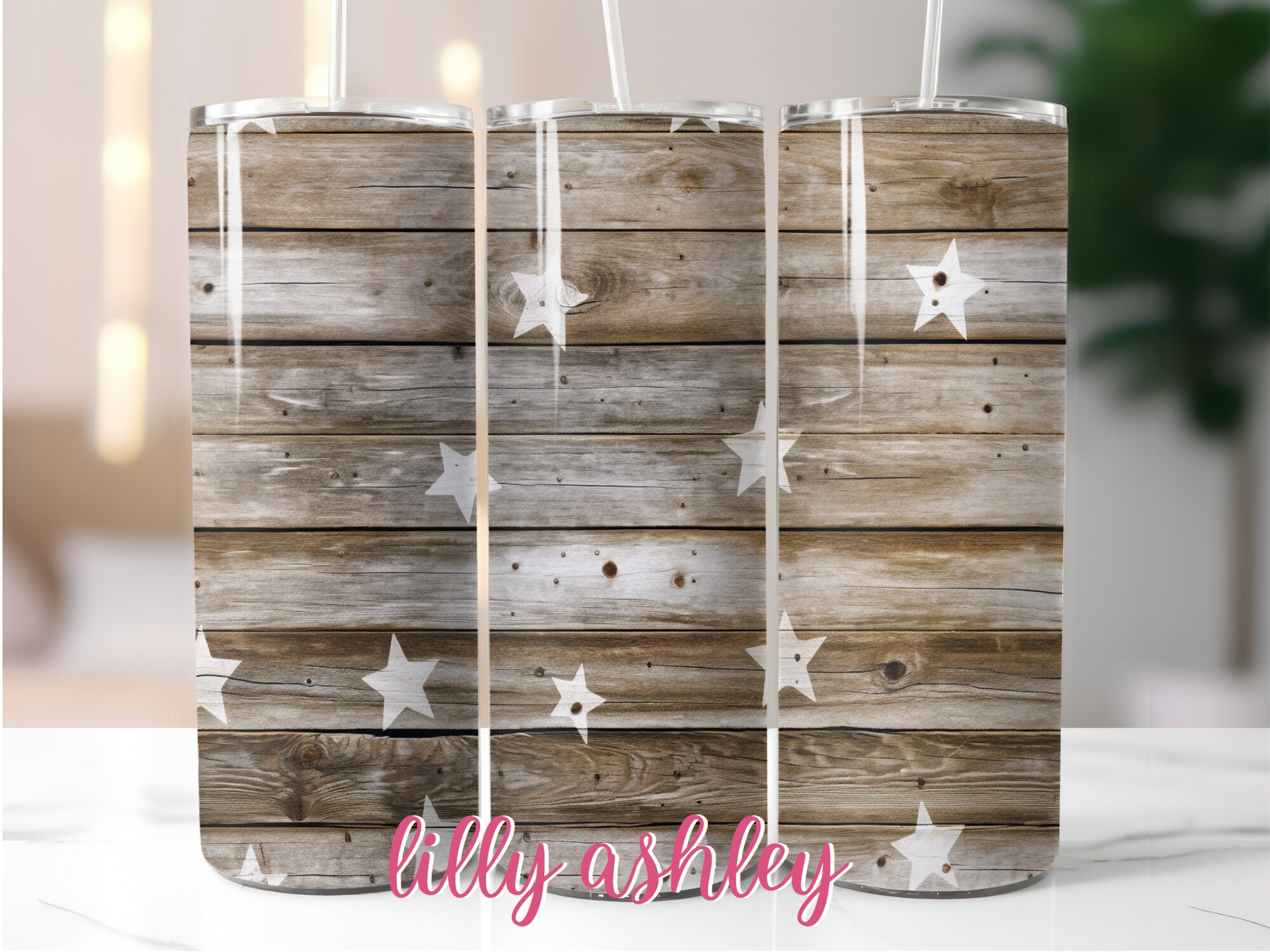 Patriotic Rustic Sublimation Template for Tumbler Flag Sublimation ...