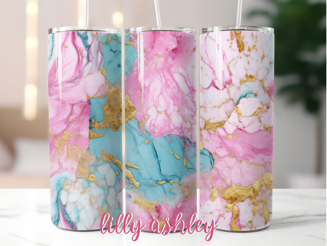 Sublimation Template for Tumblers Marble Sublimation Designs Tumbler ...