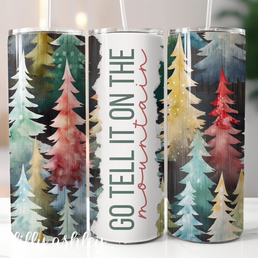 Christmas Sublimation Template Tumbler Wrap Rustic Sublimation Designs ...