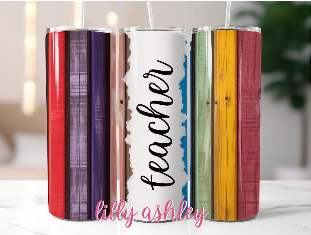 Teacher School Tumbler Sublimation Template for Tumbler Sublimation ...