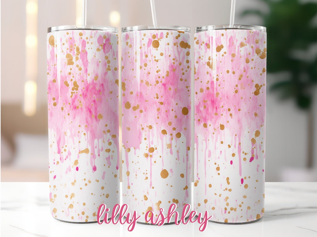 Sublimation Template for Tumblers Pink Sublimation Designs Tumbler ...