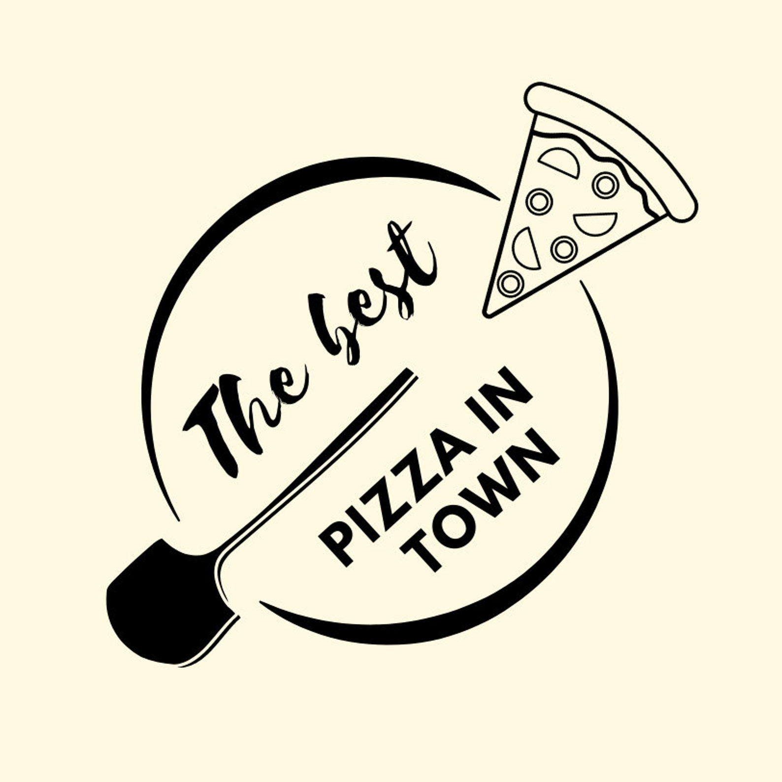 Pizza Logo Canva Editable , Personalized Pizza Logo, Pizza Logo ...