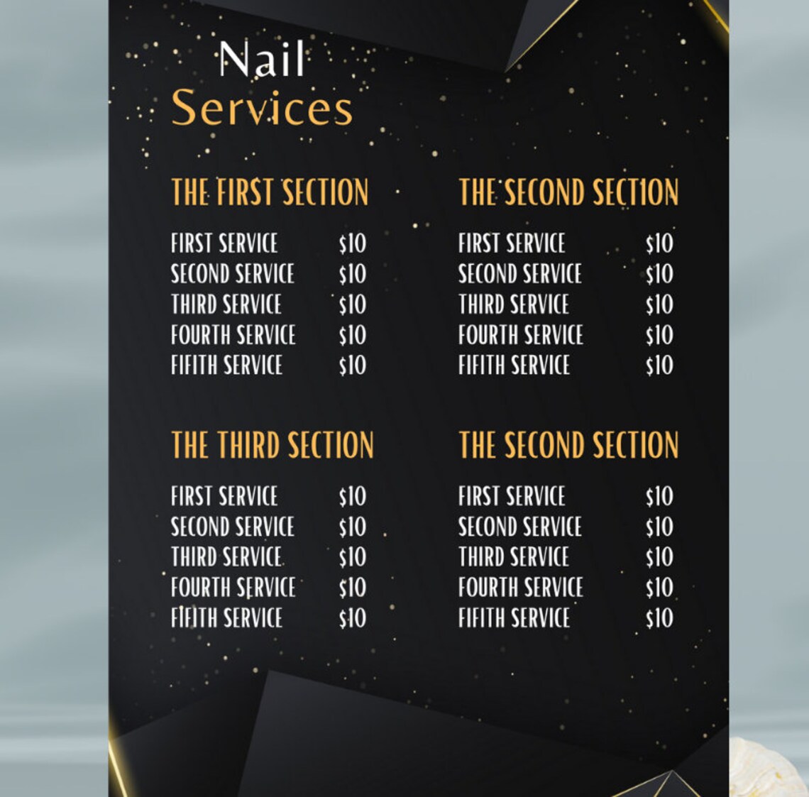 Nail Art Salon Flyer, Nail Flyer Template, Canva Editable Nail Flyer ...
