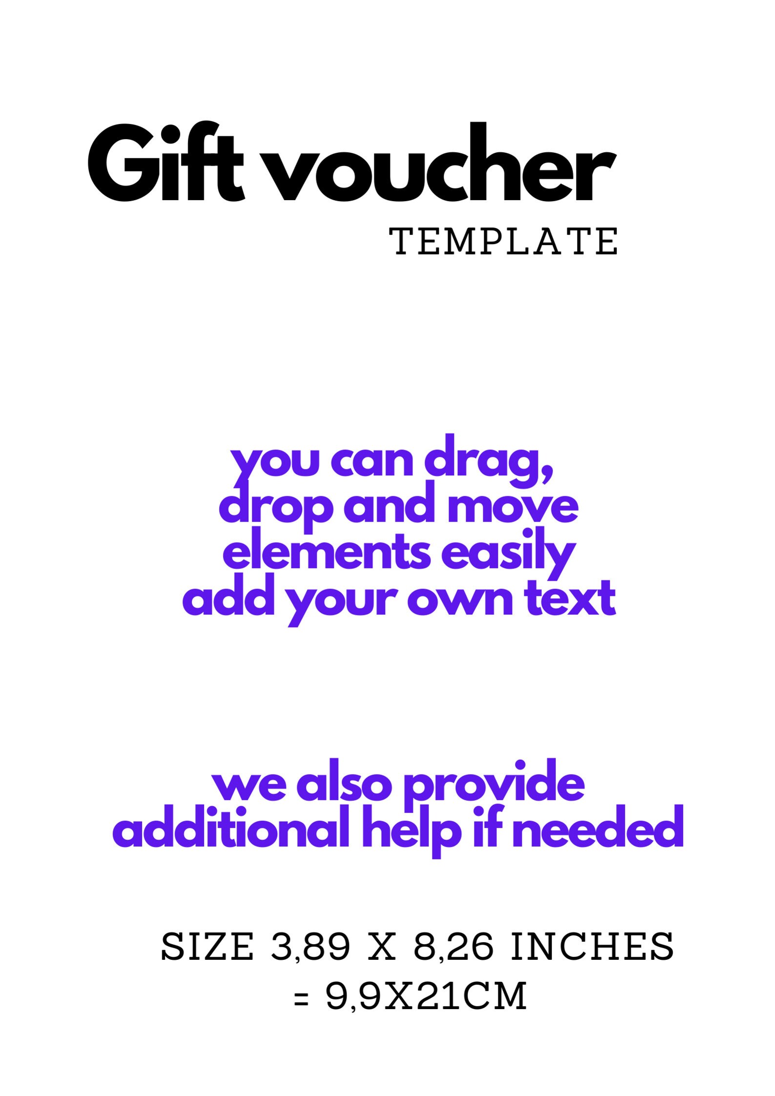 Beauty Salon Gift Voucher , Print at Home Voucher, Digital Gift Voucher ...