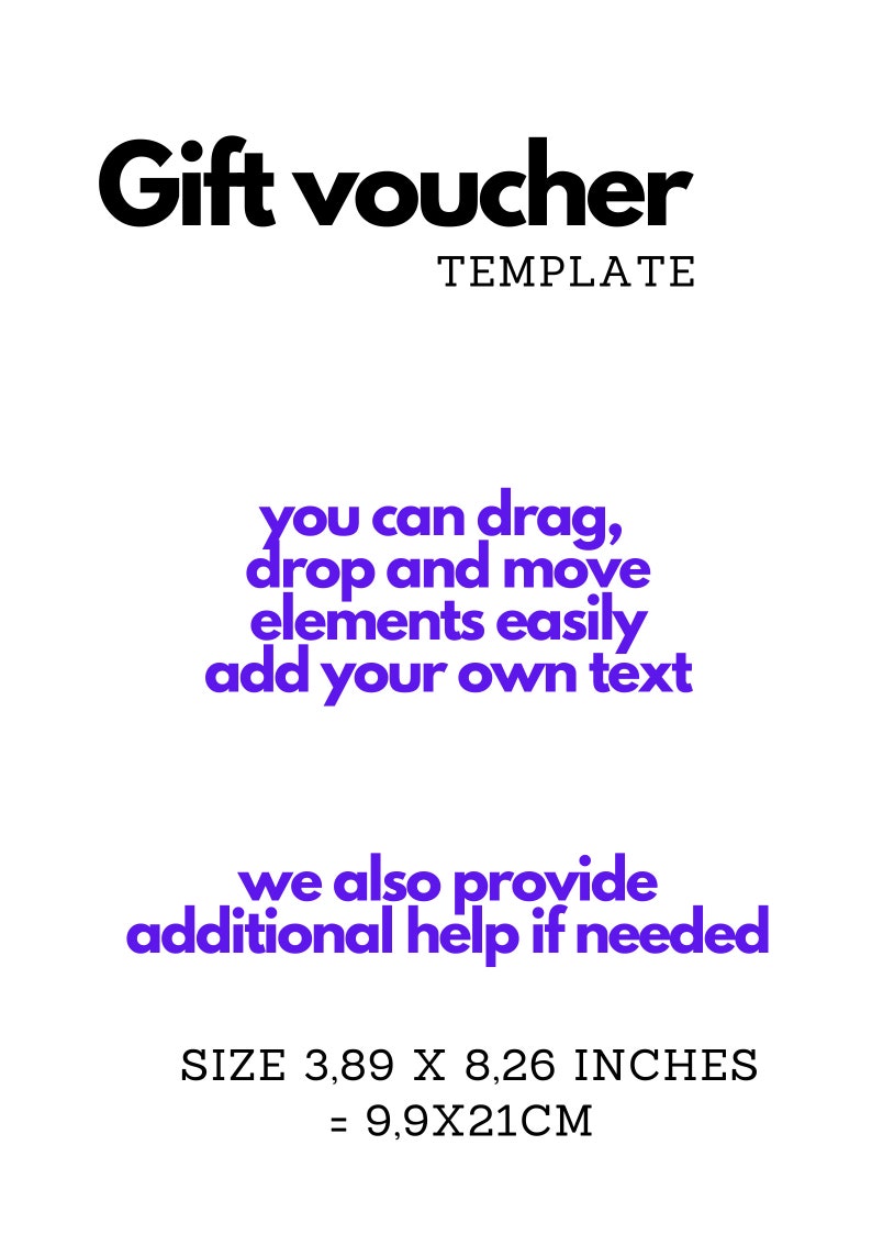 Beauty Salon Gift Voucher , Print at Home Voucher, Digital Gift Voucher ...