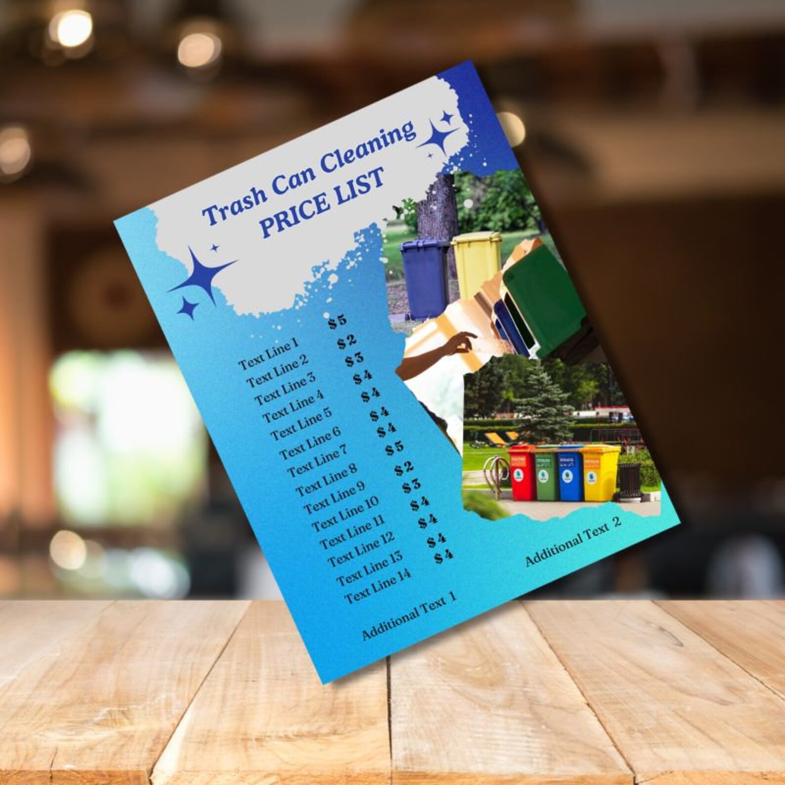 Trash Can Cleaning Service Flyer: Business Marketing Template (canva ...