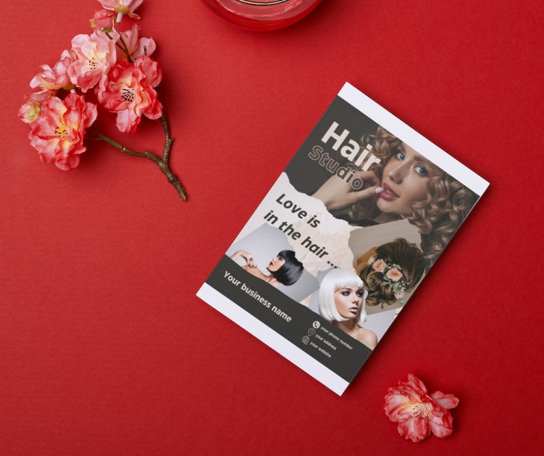 Hair Salon Flyer: DIY Price List Template (canva Editable) - Etsy