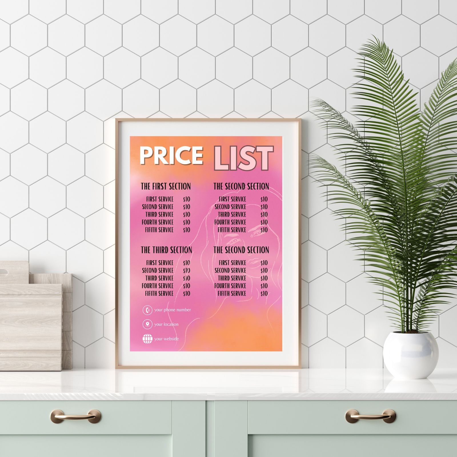 Price List, Editable Price List Template, Price List for Small Business ...