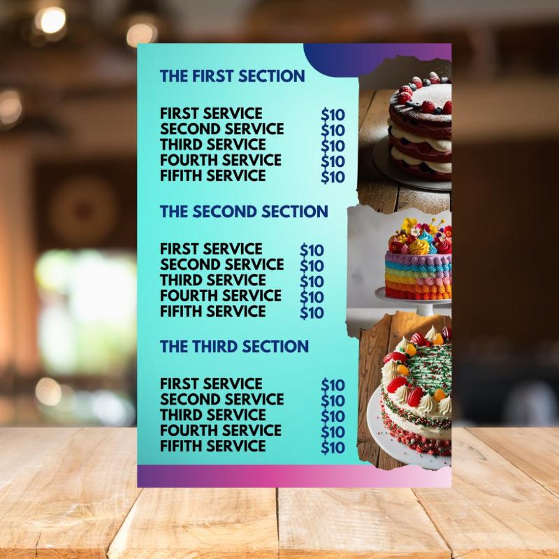 Cake Shop Flyer, Bakery Flyer Template, Bakery Flyer Canva Editable ...