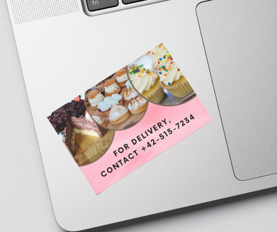 Bakery Business Card Template, Cake Shop Bussines Card, Instant ...