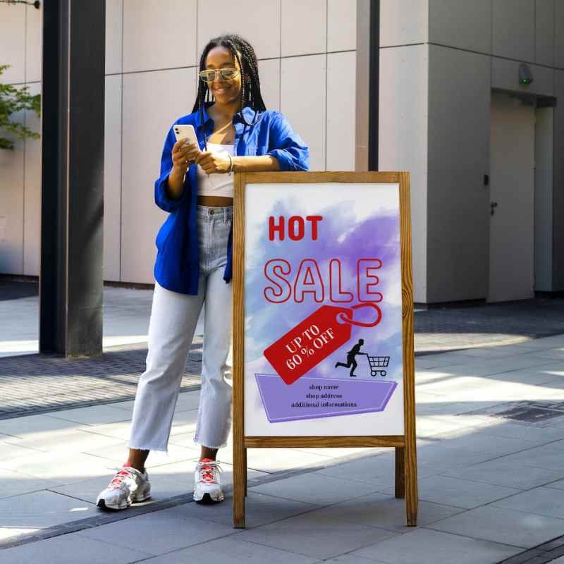 Editable Sale Poster Template, Sale Canva Template, Sale Poster ...