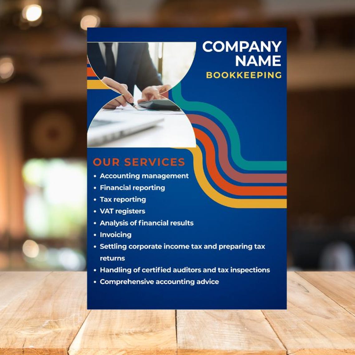 Bookkeeping Canva Editable Flyer, Accounting Flyer, Tax Advisor Flyer ...