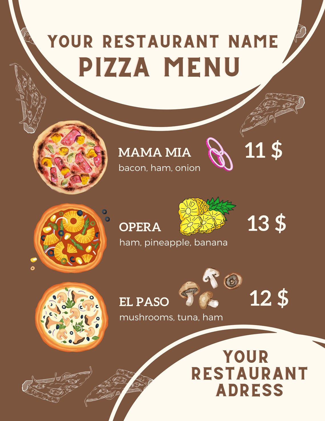 Pizza Food Flyer, Canva Pizza Sale Flyer, Restaurant Flyer, Fast Food ...