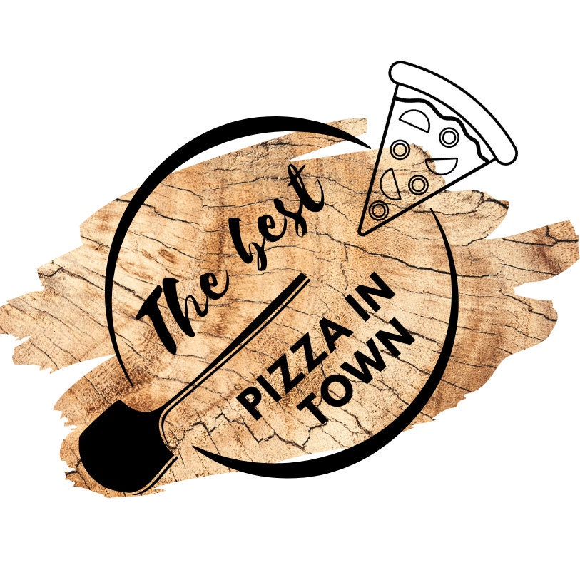 Pizza Logo Canva Editable , Personalized Pizza Logo, Pizza Logo ...