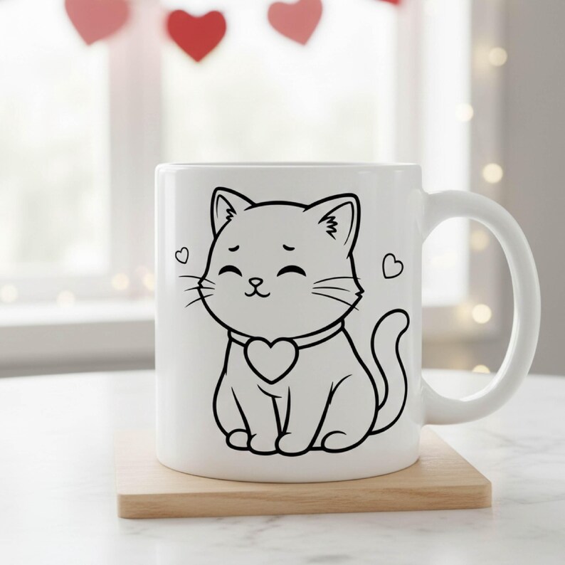 Valentine Cat SVG Bundle | 30 Cute Love Cat Designs for Cricut ...