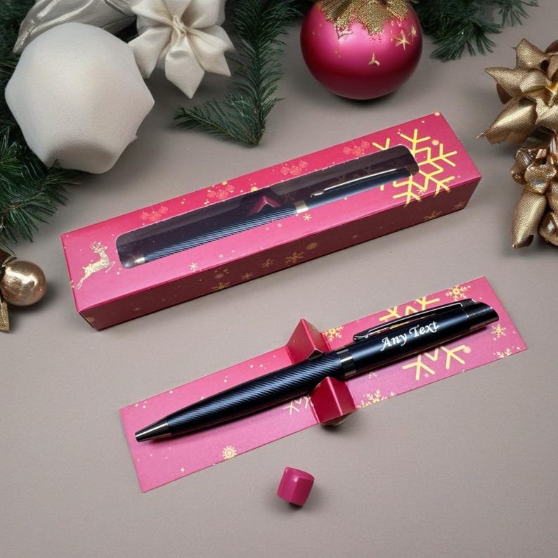Personalised Engraved Pen: Luxury Metal With Smooth Black Ink - Etsy UK