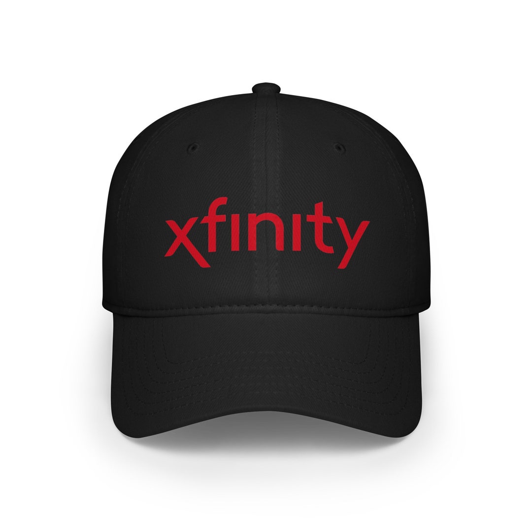 Xfinity Cap, Xfinity Hat, Black With Red Xfinity - Etsy