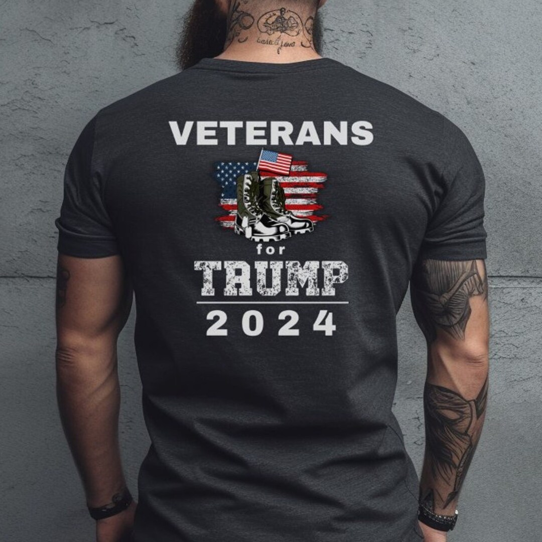 Veterans for Trump Shirt, Patriotic Trump 2024 T-shirt, Gift for ...