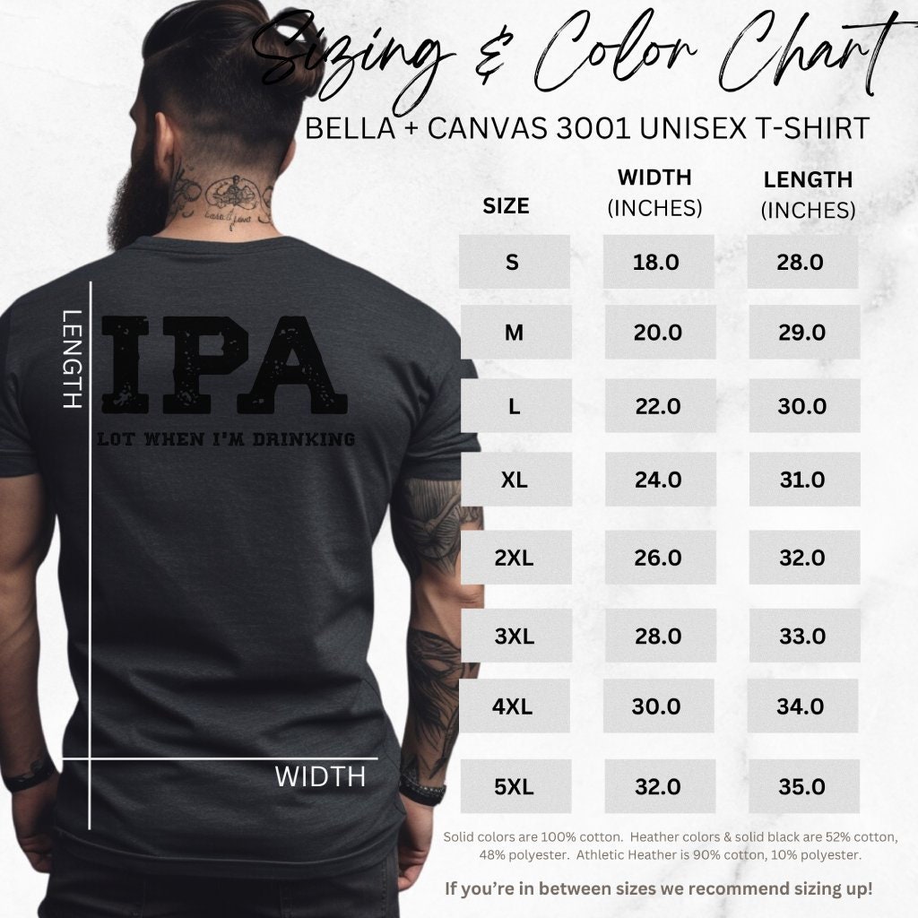 Funny IPA Shirt, Man Tshirt, Drinking Shirt, Back of Tee, Father's Day ...