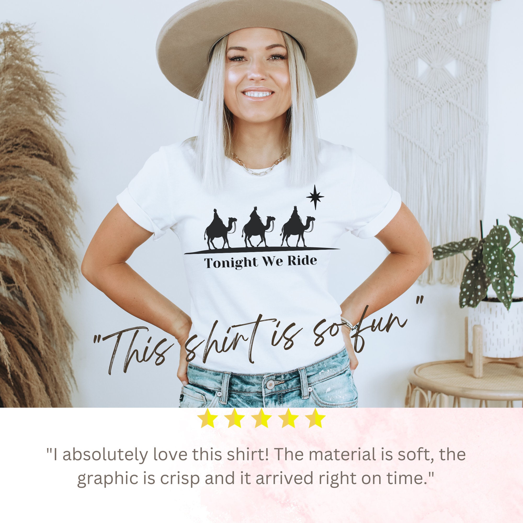 Tonight We Ride T-shirt, Christmas Shirt, Christian Shirt ,faith ...