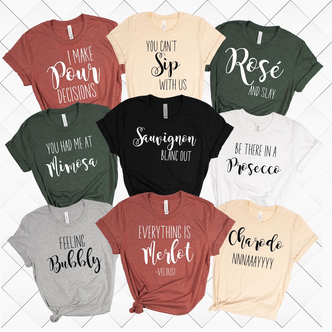 Ladies Winery Trip, Matching Group Shirts, Girls Trip Tees, Birthday ...