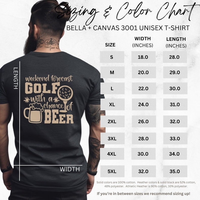 Weekend Forecast Golf With a Chance of Beer Shirt, Funny Golf T-shirt ...