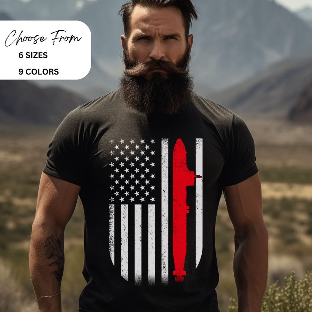 American Flag Submarine Shirt, Submarine 4th of July Shirt, Navy Shirt ...