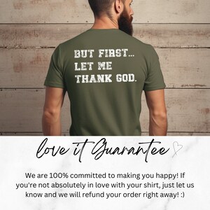 But First Let Me Thank God Shirt, Men's Religious T-shirt, Bible Verse ...