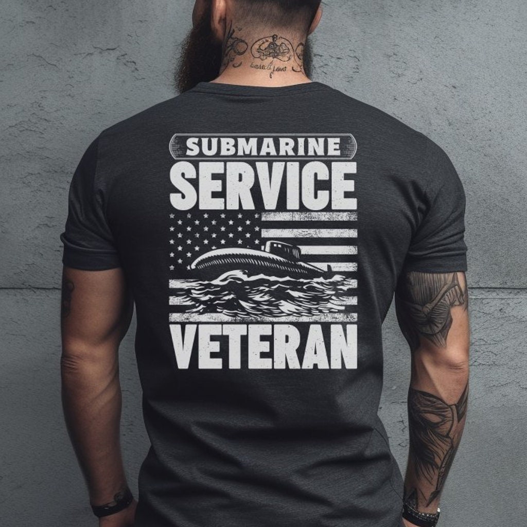 Submarine Service Veteran T-shirt, Patriotic Military Tee, Submariner ...