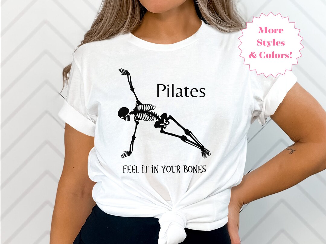 Pilates Halloween Skeleton Shirt, Pilates Instructor Tee, Funny ...