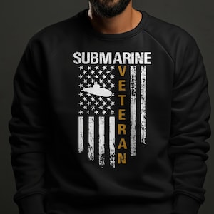 Submarine Veteran Flag Tshirt, Submariner T-shirt, Submarine Shirt ...